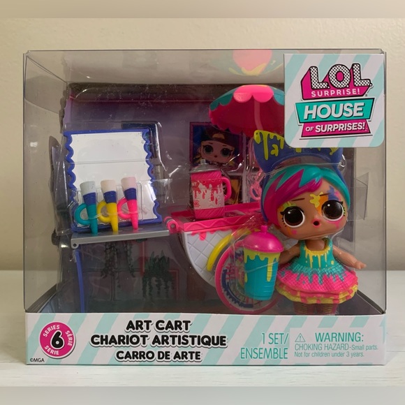 L.O.L. Surprise! | Toys | Lol Surprise House Of Surprises Art Cart With ...